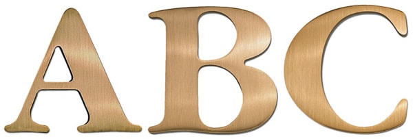 Cast Bronze - Letters and Signs