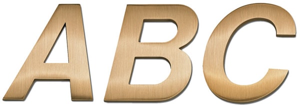 Cast Bronze - Letters and Signs