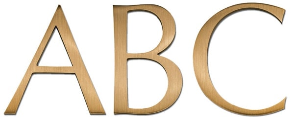 Cast Bronze - Letters and Signs