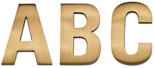 Cast Bronze - Letters and Signs