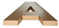 Injection Molded Plastic - Letters and Signs