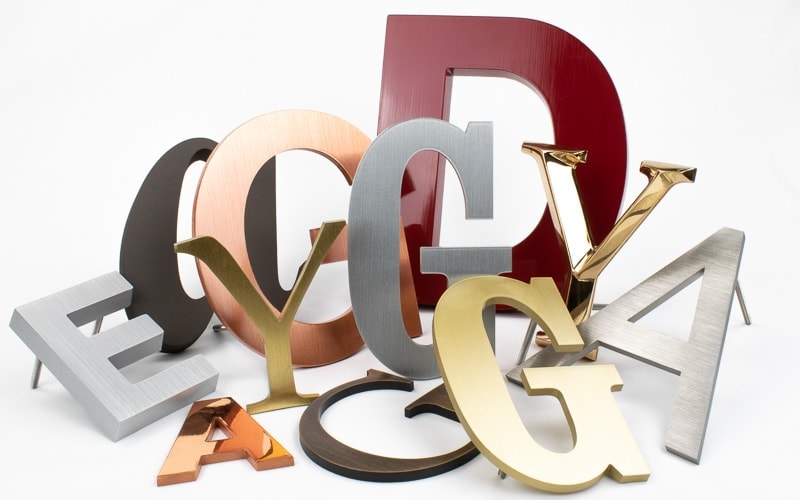 Sign Letters - 3D Letters for Indoor & Outdoor in Plastic, Foam & Metal