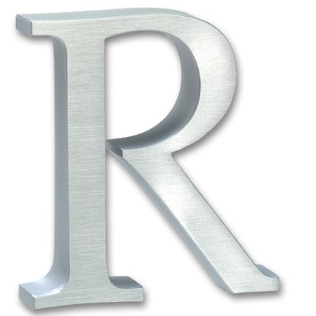 Solid Cut Aluminum Letters & Signs - Brushed or Mirror Polished Metal