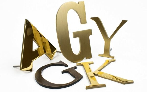 Brass Letters & Signs - Brushed, Oxidized or Mirror Polished