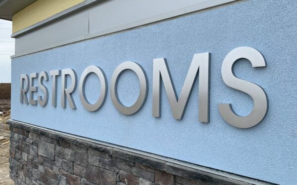 Aluminum Letters & Signs - Brushed or Mirror Polished, Easy Install