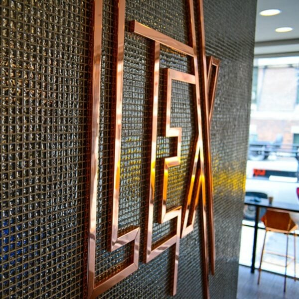 Copper Letters & Signs - Brushed, Oil Rubbed or Mirror Polished
