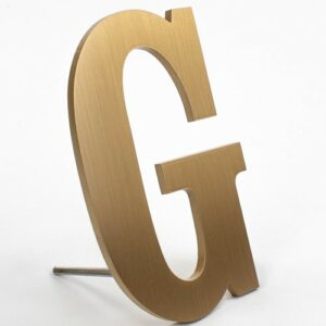 Solid Cut Bronze Letters & Signs - Brushed, Oil Rubbed or Polished