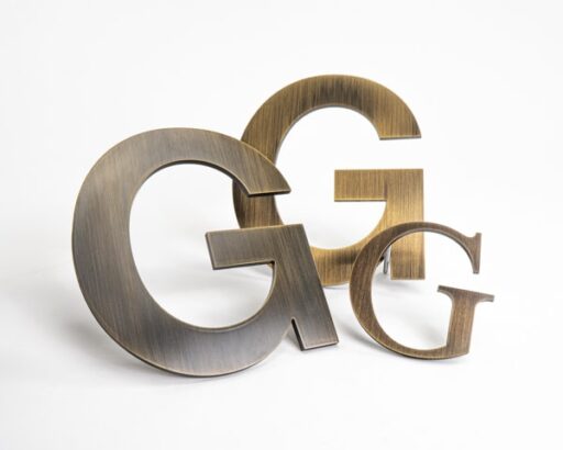 Solid Oxidized Metals - Letters and Signs