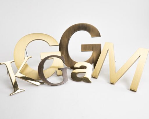 Solid Brass - Letters and Signs
