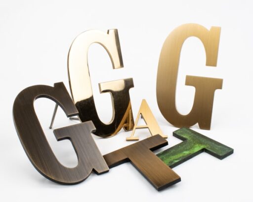 Solid Bronze - Letters and Signs